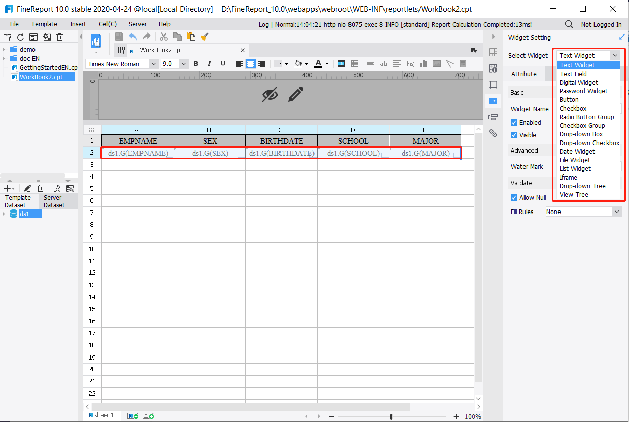 Factors that Influence the Loading Speed-FineReport Help Document