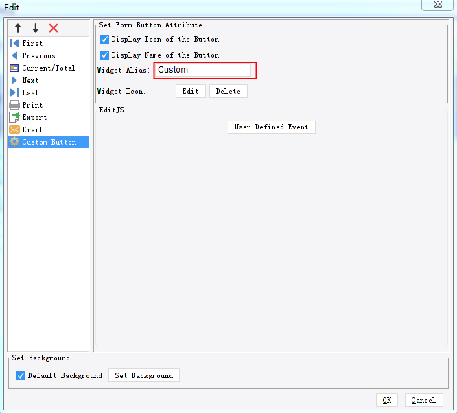 Js Toolbar Buttons Only Export A Single Format File Finereport Help 9227