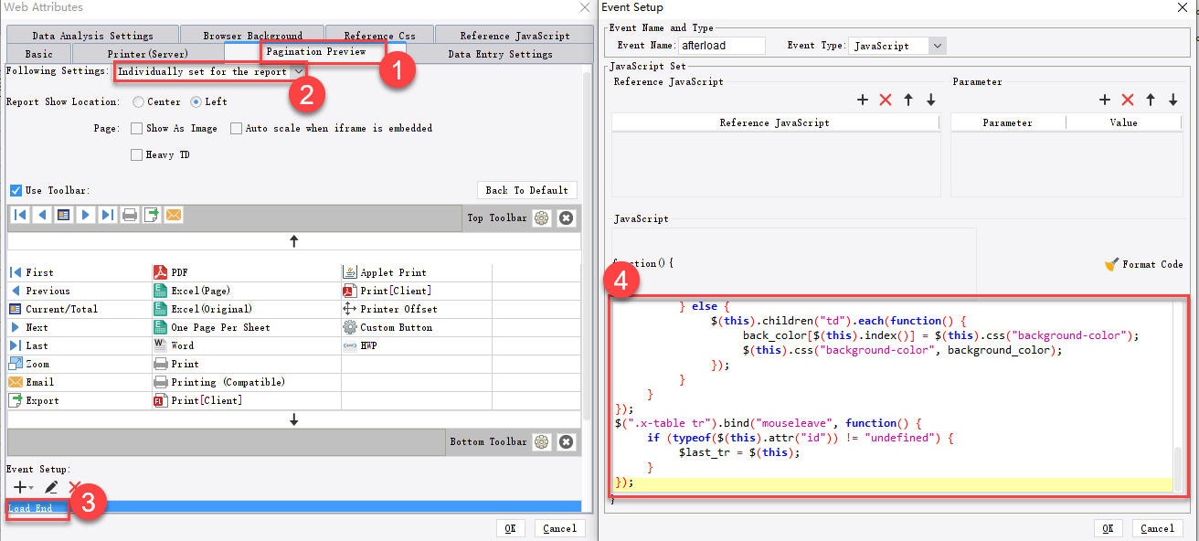 JS Pagination Preview Changes the Background Color that mouse hovered ...