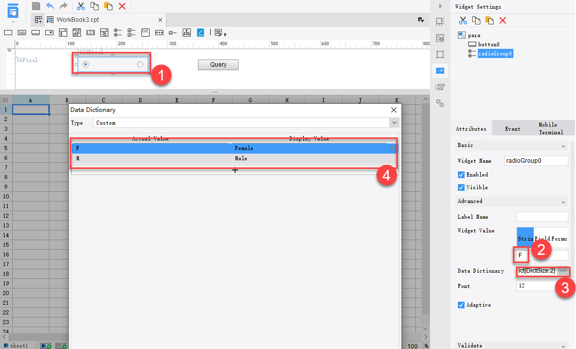Js Radio Button Group Always Keeps One Option Selected Finereport Help 6333