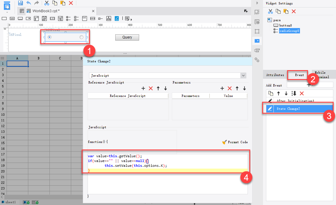 JS Radio Button Group Always Keeps one Option Selected-FineReport Help ...