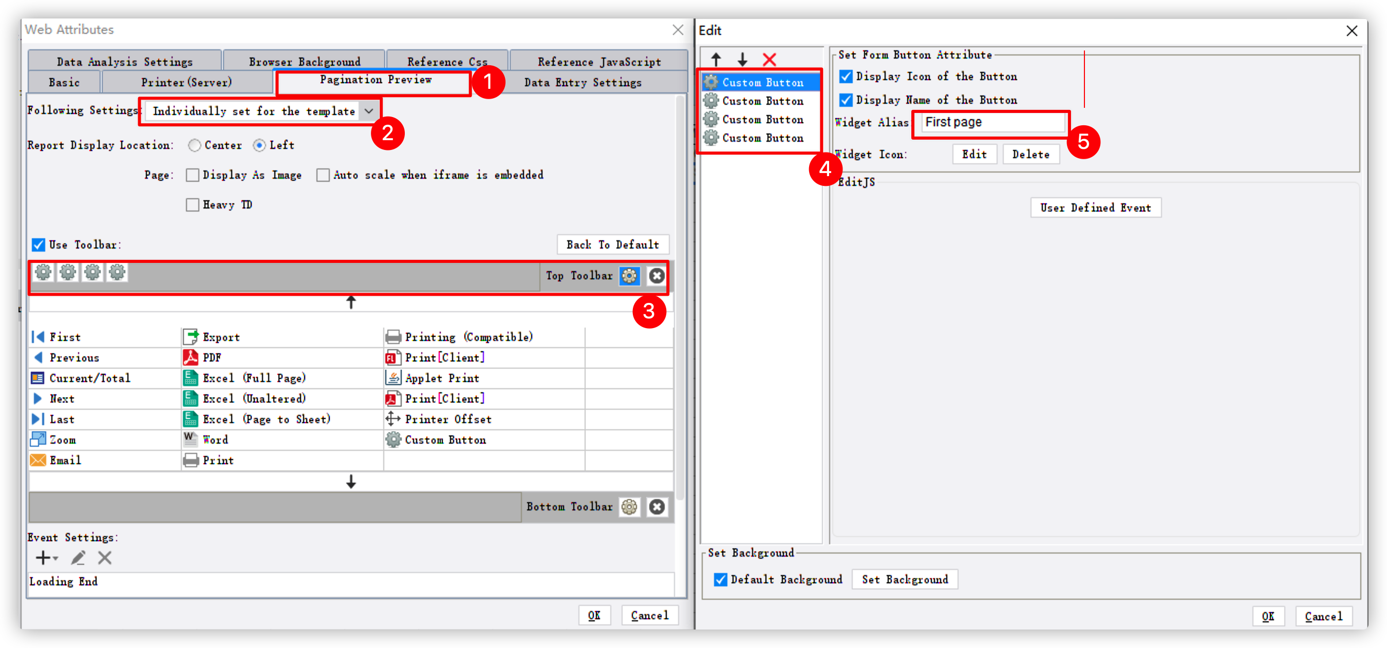 JS Custom fixed rows per page-FineReport Help Document