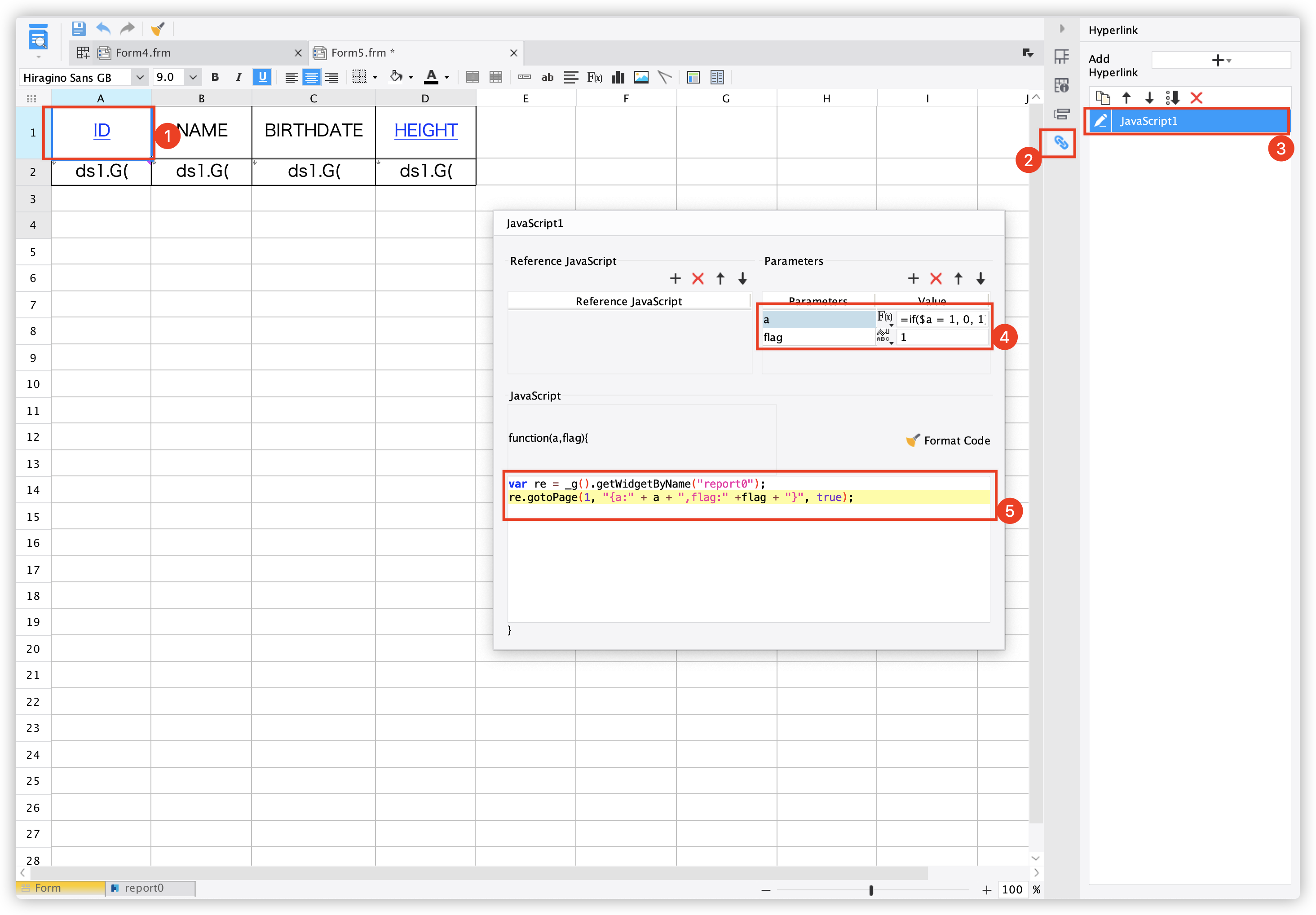 JS Click header to sort in the dashboard-FineReport Help Document