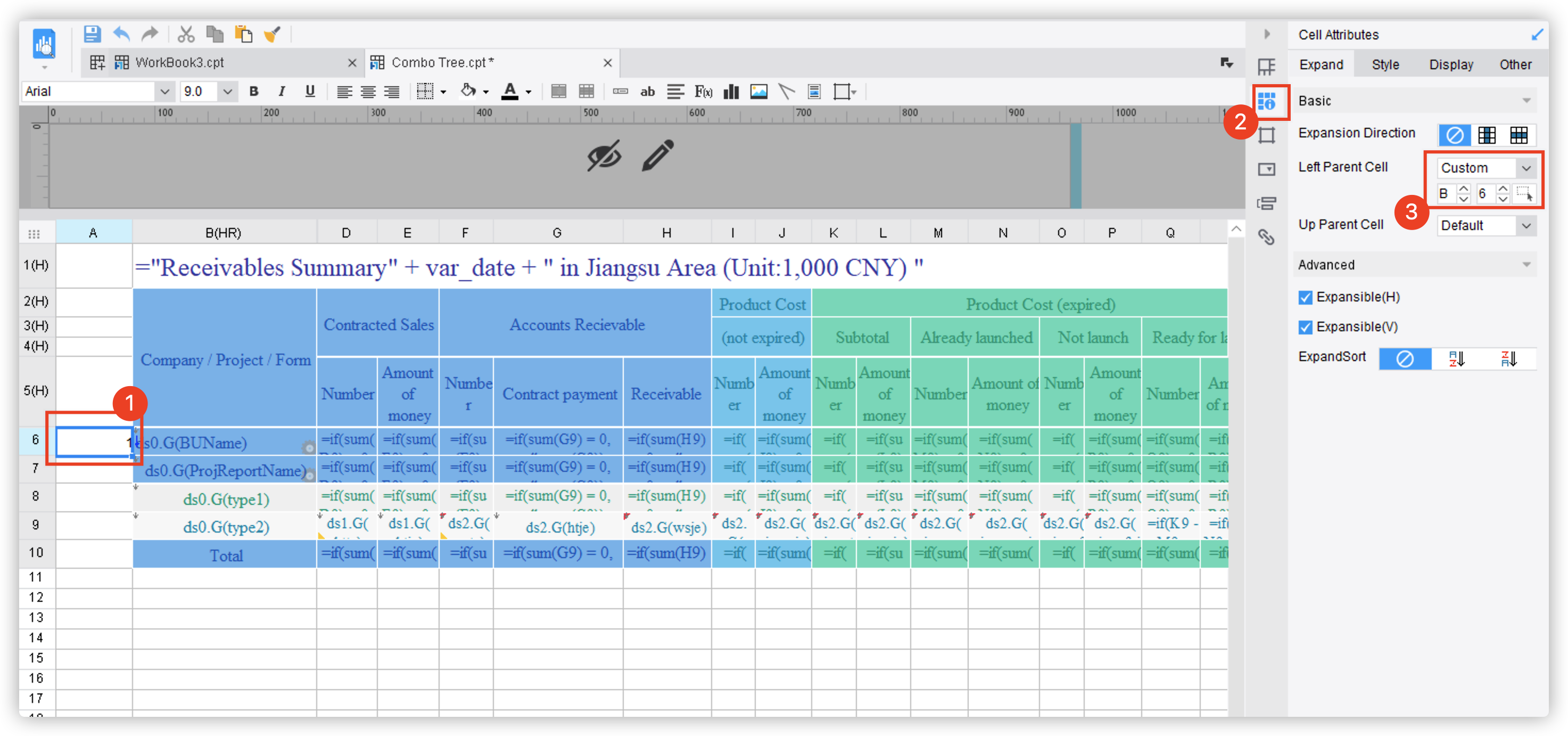 JS Custom number of layers of tree expansion-FineReport Help Document