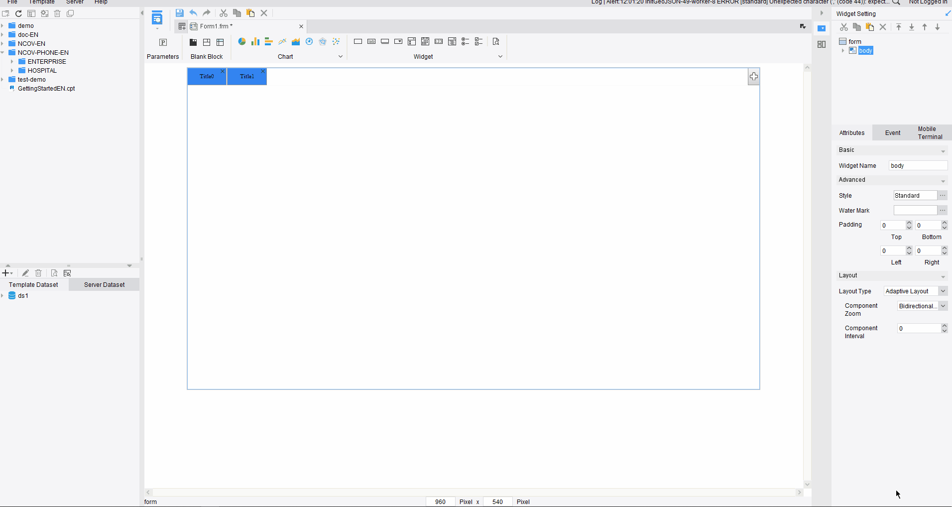 Tab Block-FineReport Help Document