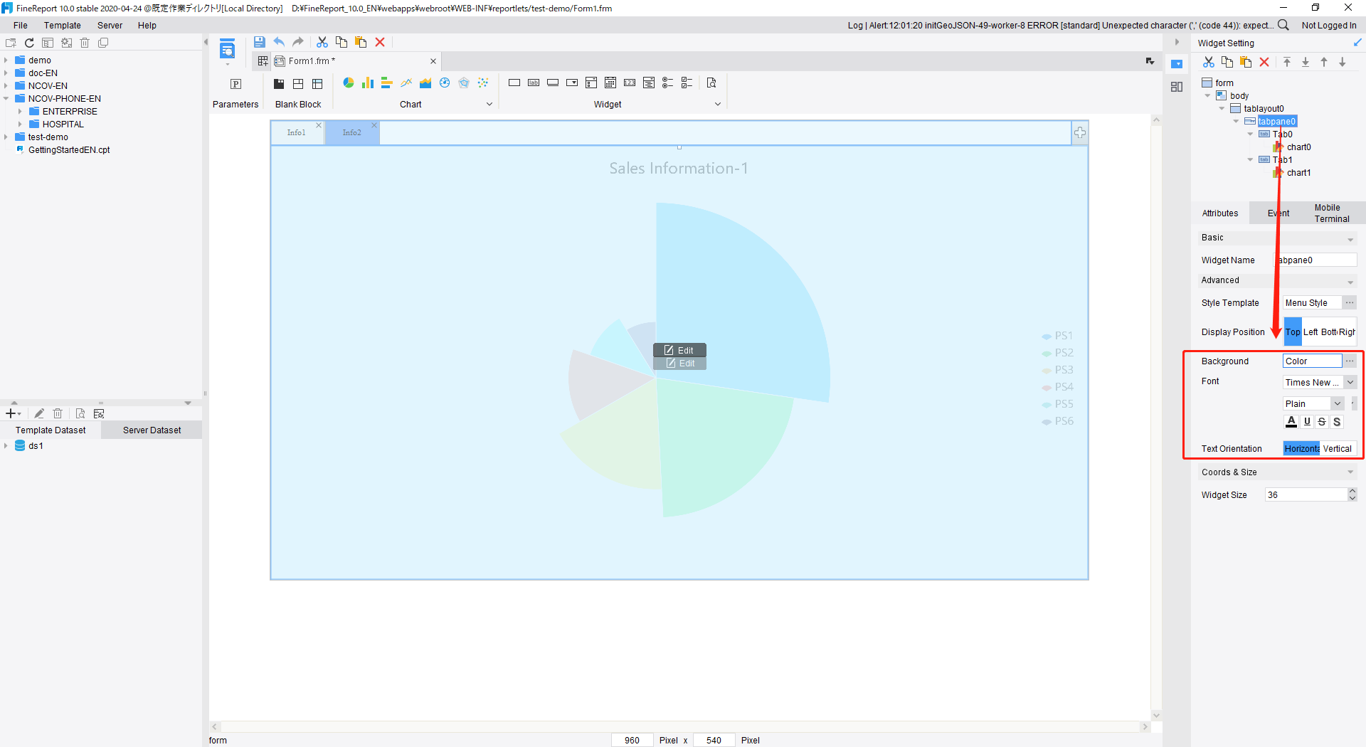 Tab Block-FineReport Help Document