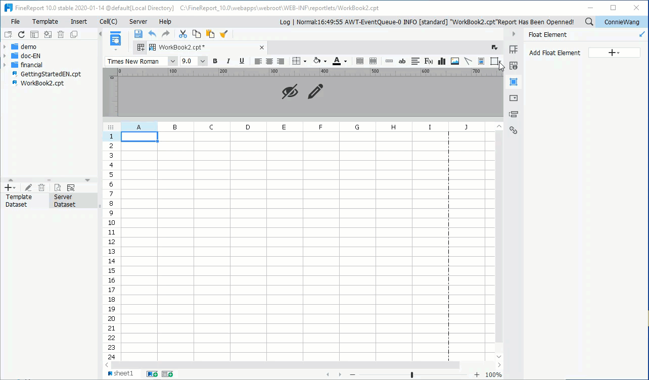 Floating Chart-FineReport Help Document