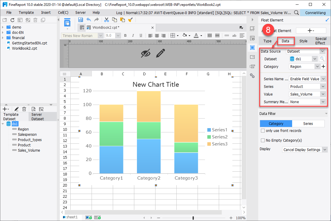 Floating Chart-FineReport Help Document