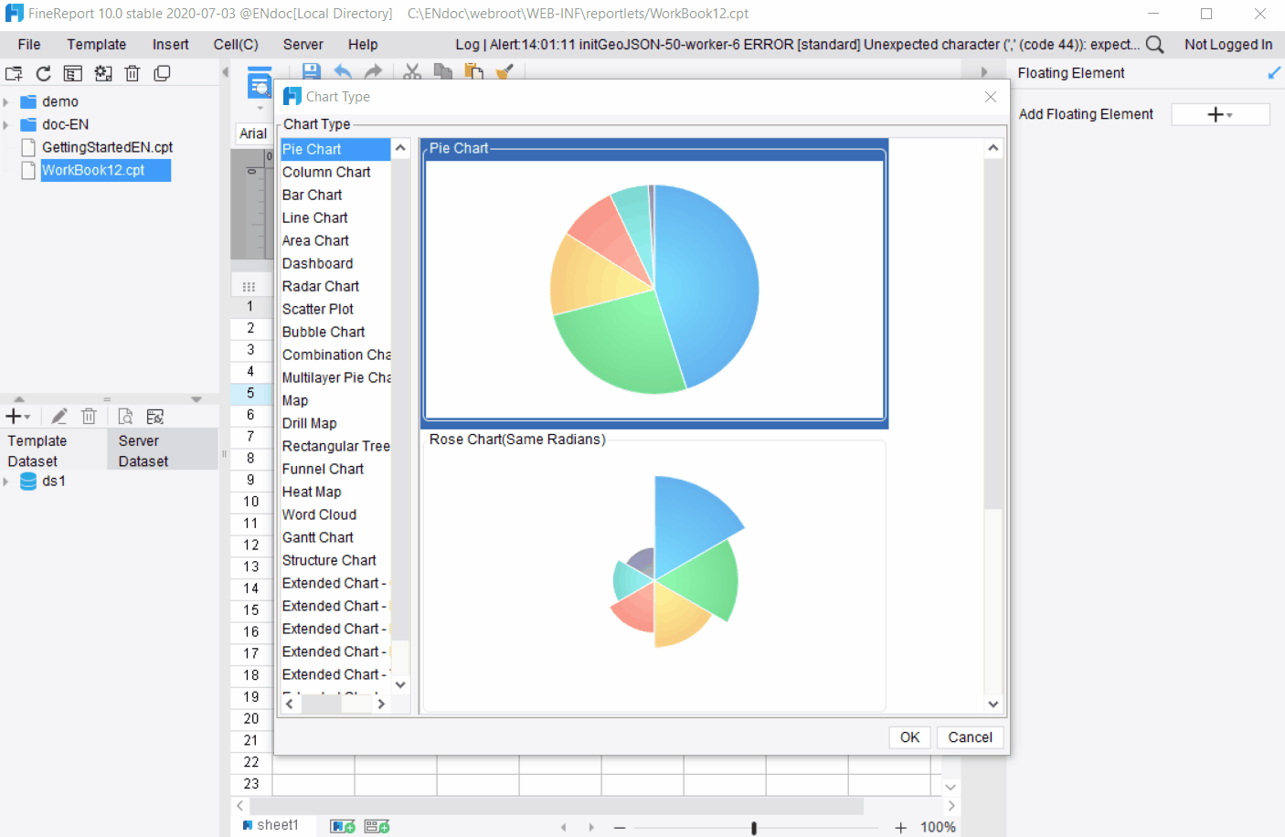 Radar Chart-FineReport Help Document