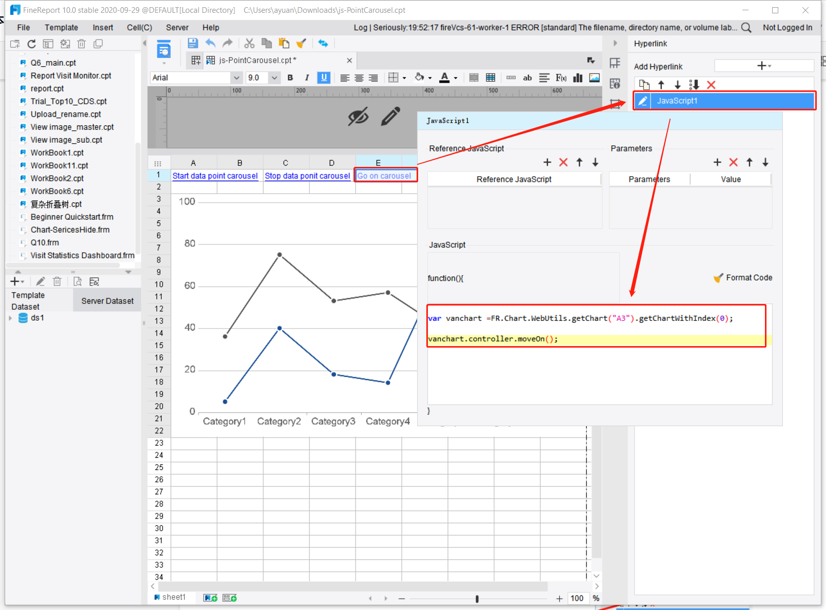 Chart data tooltip auto display-FineReport Help Document