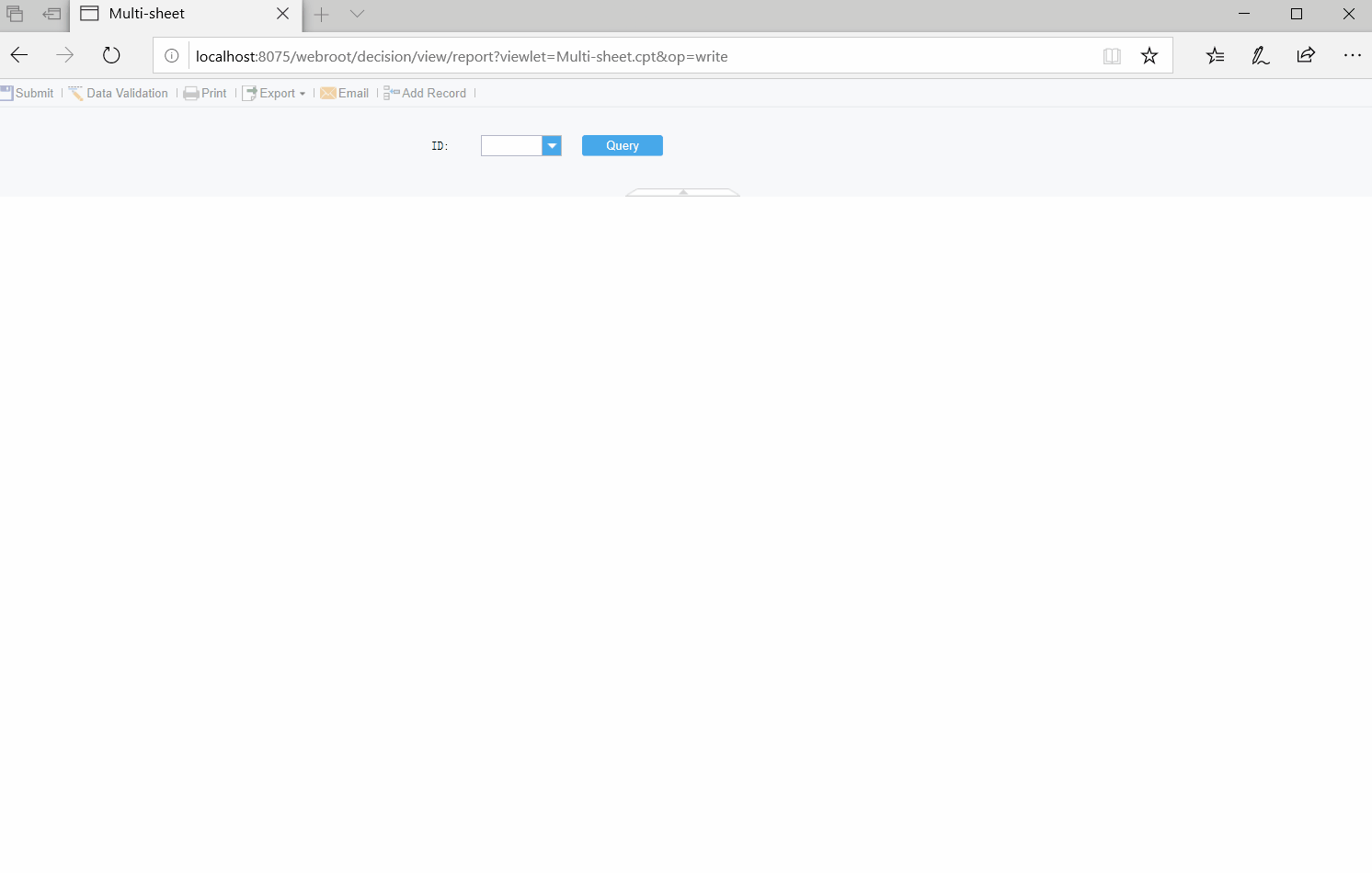 複数シートデータ書き込み- FineReport Help Document