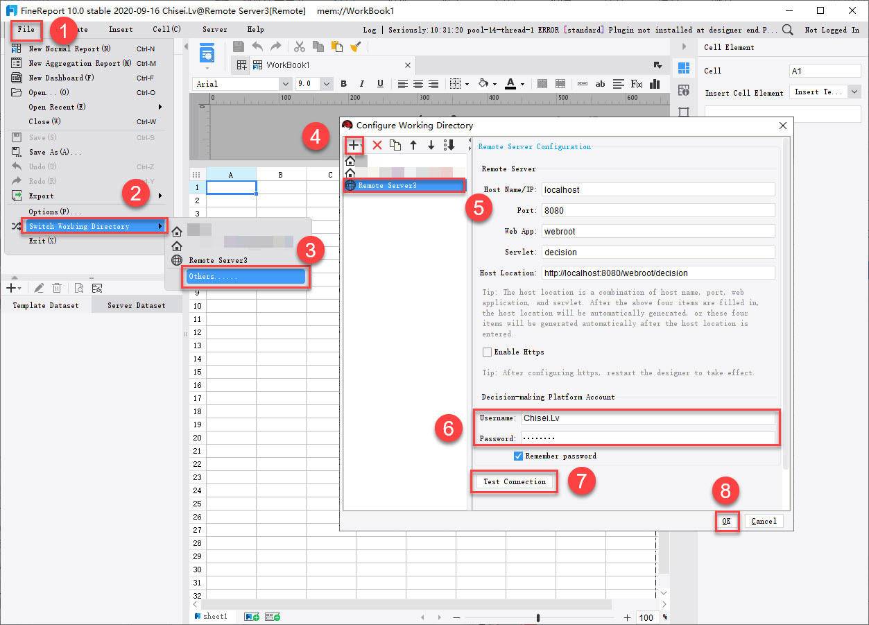 Remote Design-FineReport Help Document