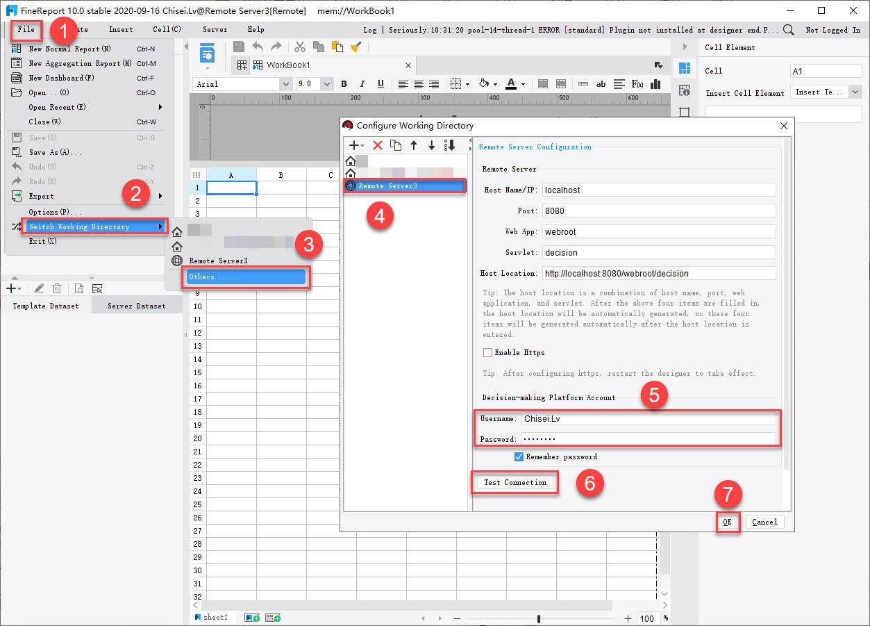 Remote Design-FineReport Help Document