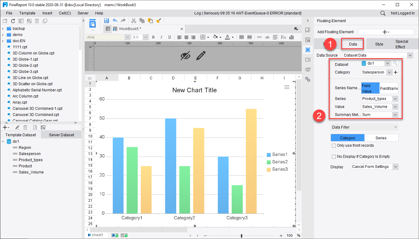Chart Custom Series Filling-FineReport Help Document