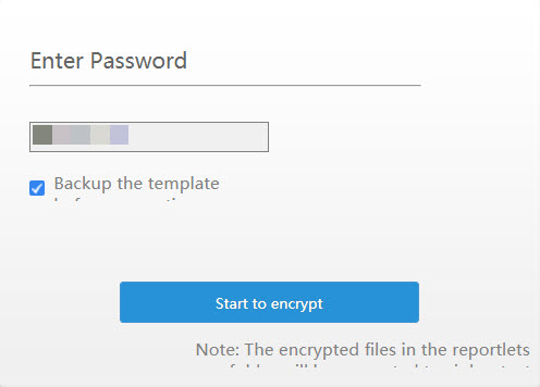 CPT テンプレートの暗号化- FineReport Help Document