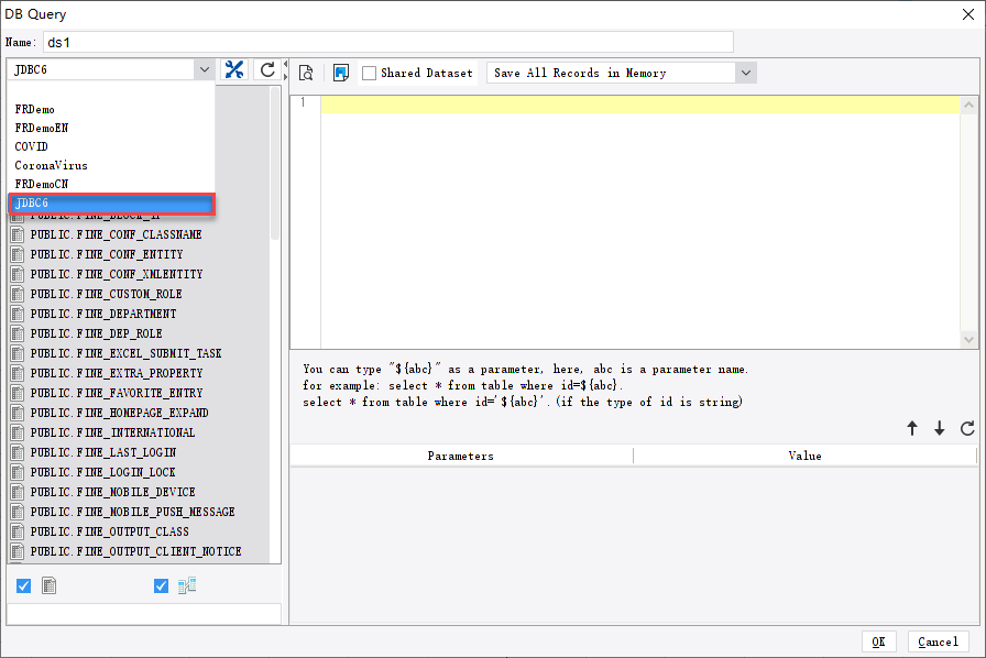 Built-in HSQL FineDB-FineReport Help Document