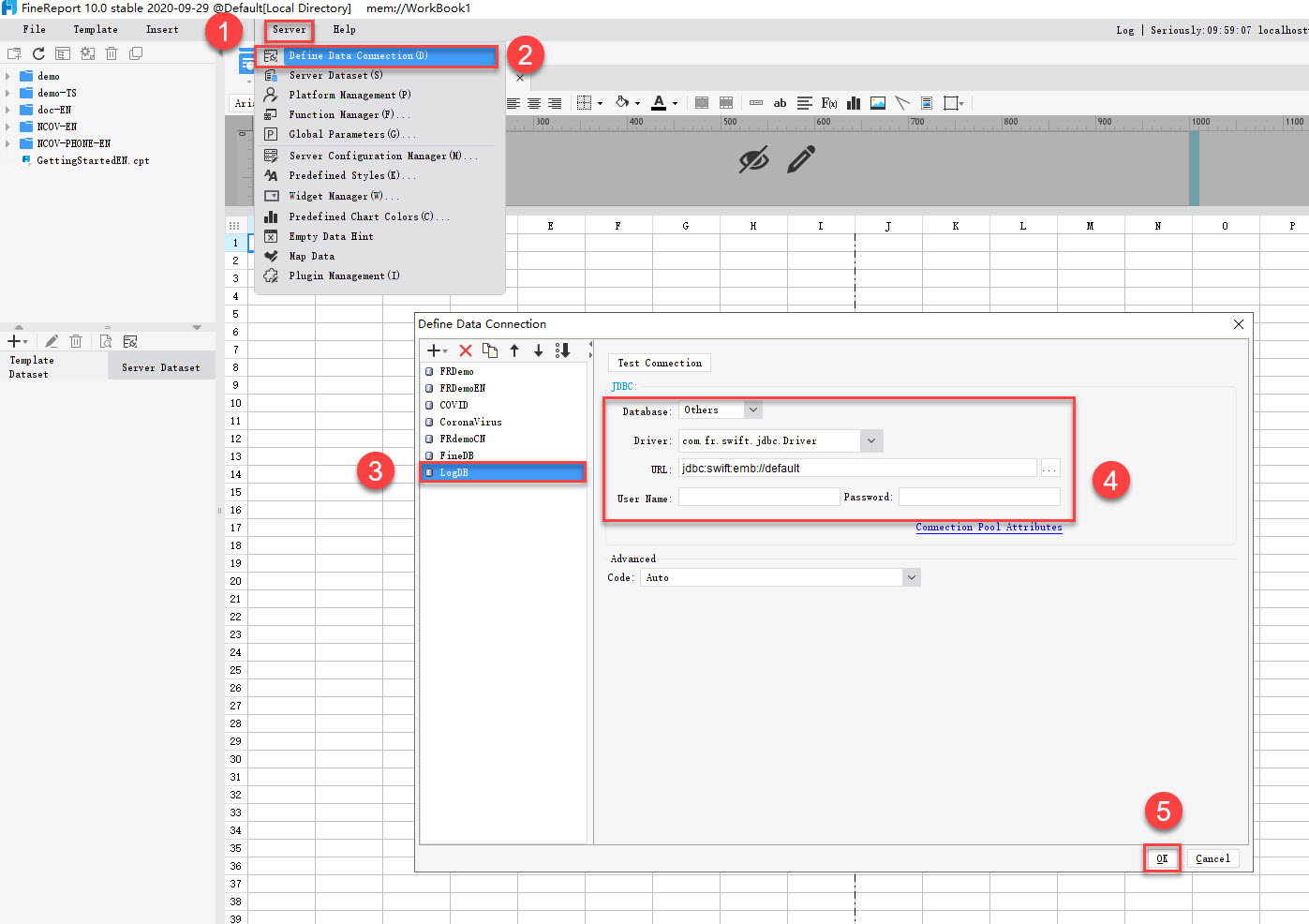 Report LogDB-FineReport Help Document