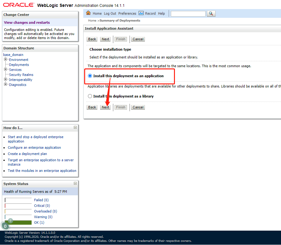 WebLogic Server Folder Deployment-FineReport Help Document