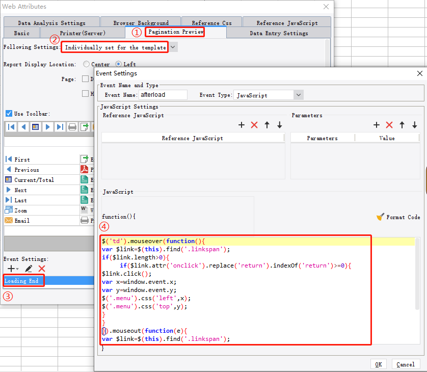 JS Display Hyperlink Options when Mouse Moves in-FineReport Help Document
