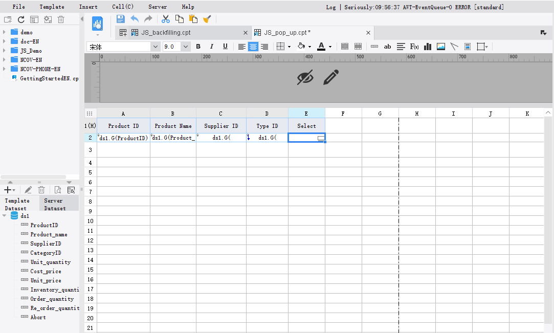 JS Make Selection in a Dialog Box and Backfill the Result-FineReport ...