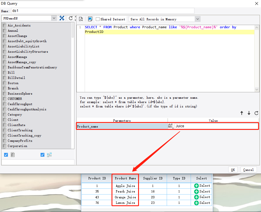 JS Make Selection in a Dialog Box and Backfill the Result-FineReport ...