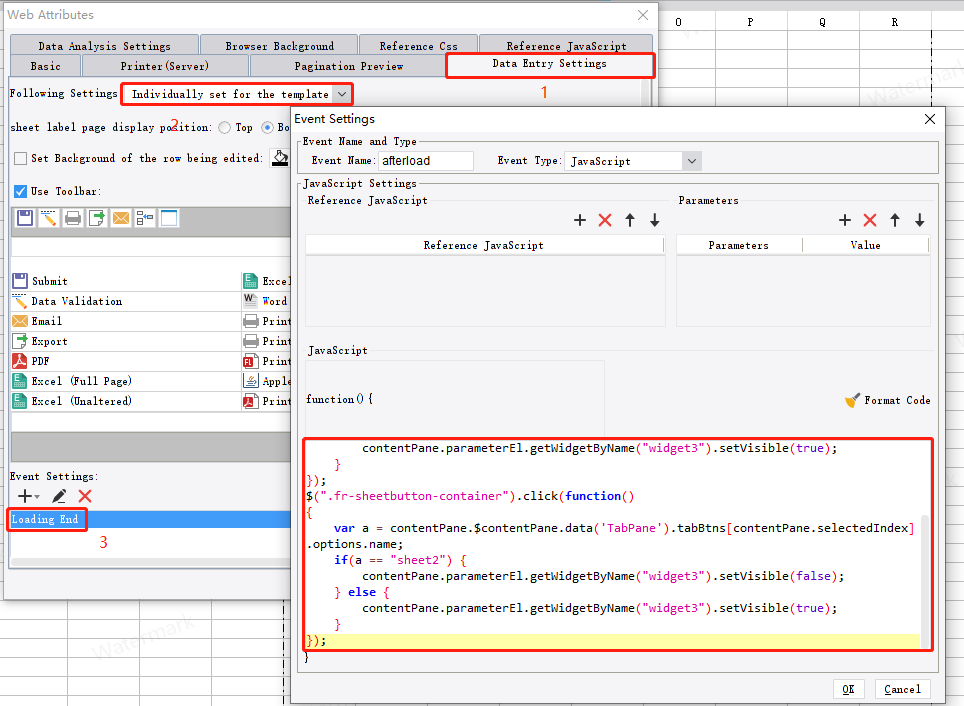 JS Show and Hide the Widgets of Parameter Pane-FineReport Help Document