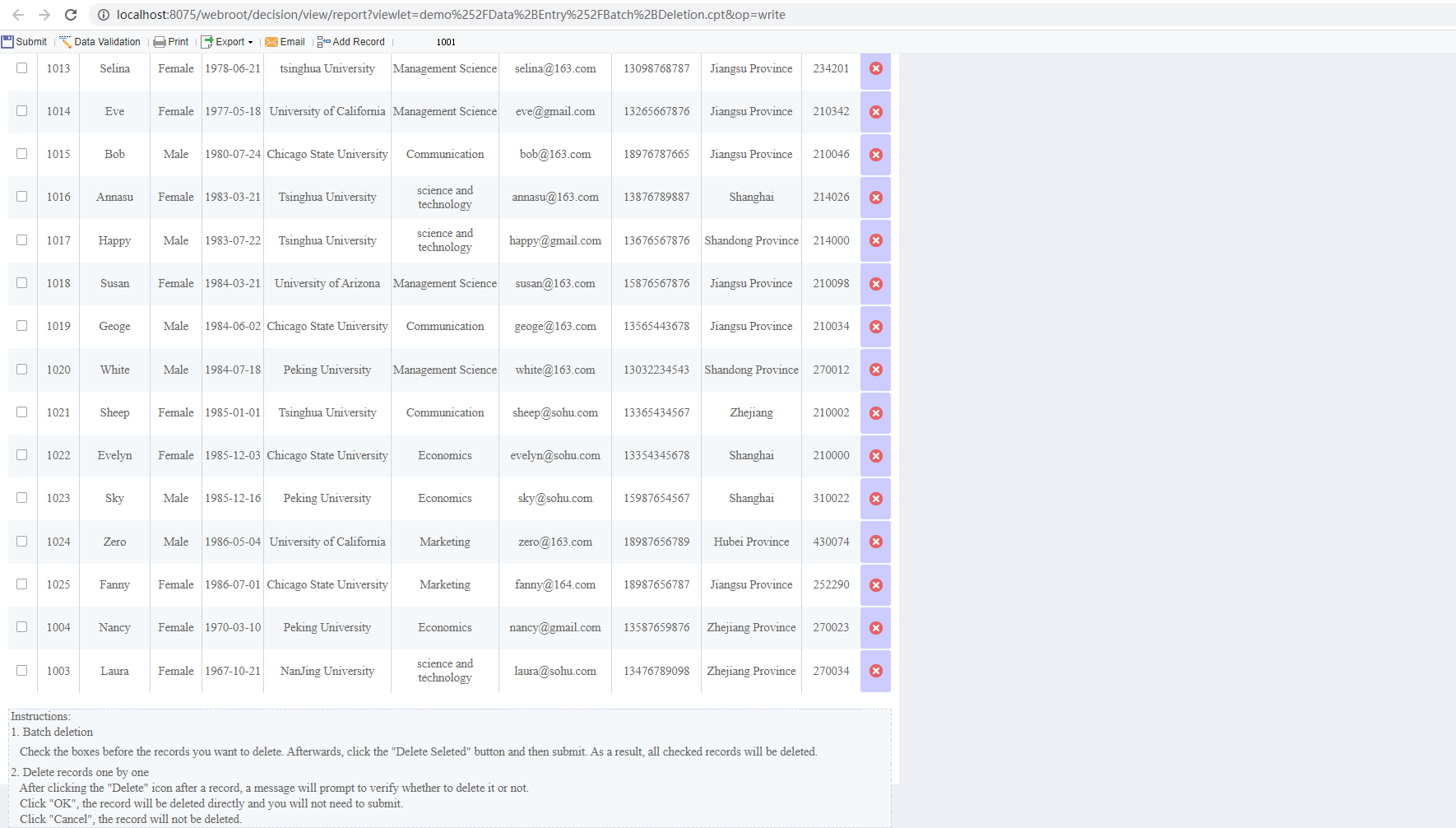 JS Scroll to the Bottom or Right of the Browser Automatically-FineReport Help Document