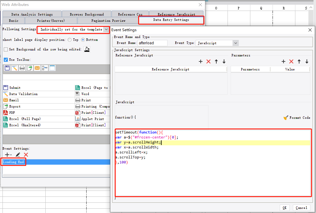 JS Scroll to the Bottom or Right of the Browser Automatically-FineReport Help Document