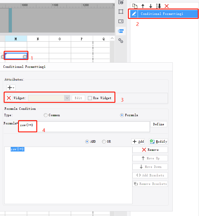 JS Disable the Delete Row Button When Only One Row is Left-FineReport Help Document