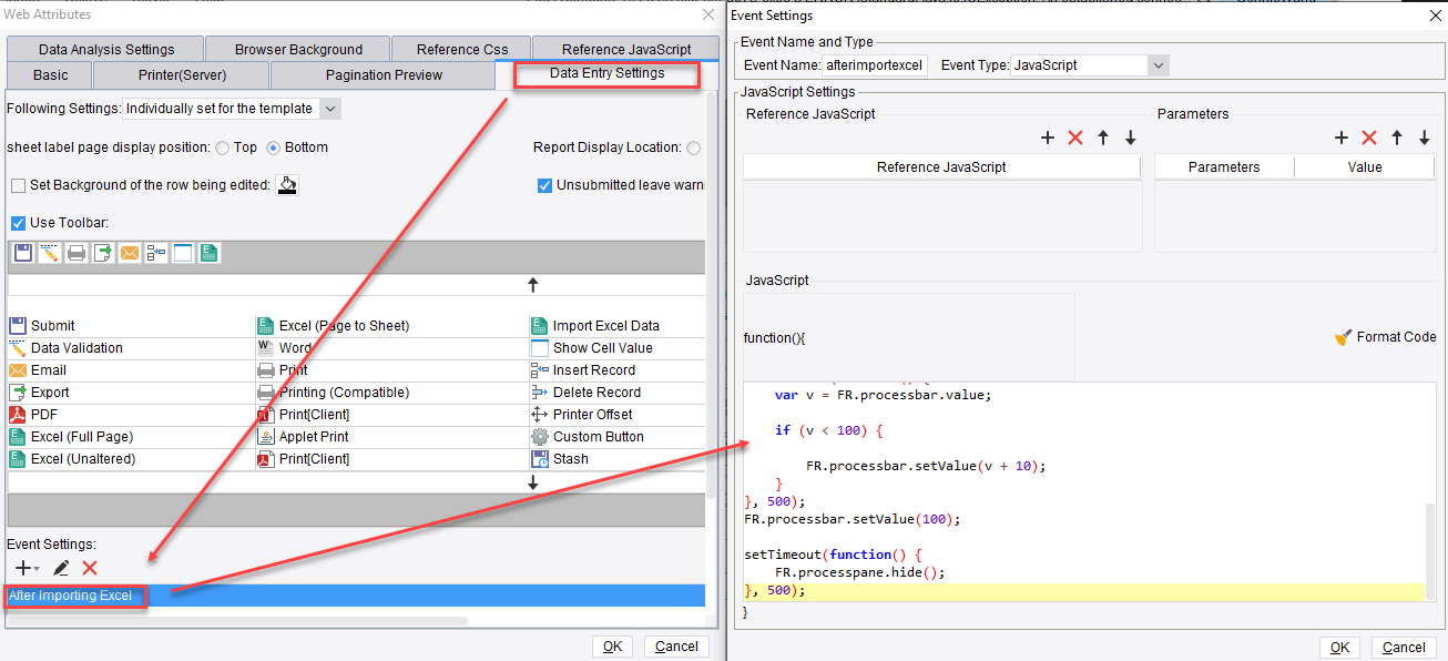 JS Create a Progress Bar for Importing Excel-FineReport Help Document