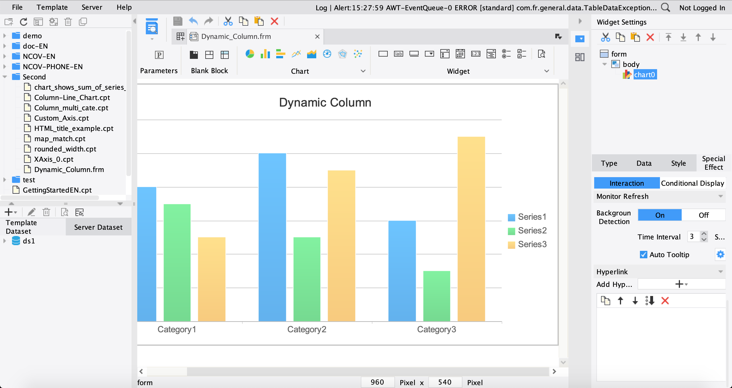 Dynamic Column-FineReport Help Document