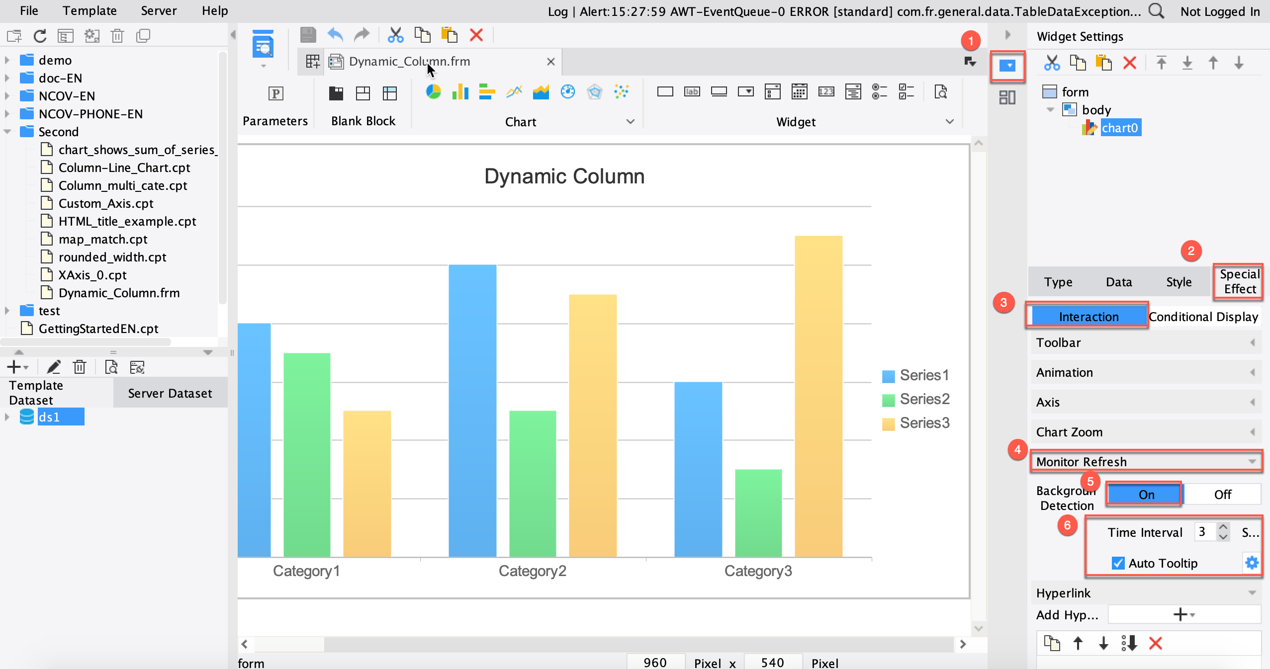 Dynamic Column-FineReport Help Document