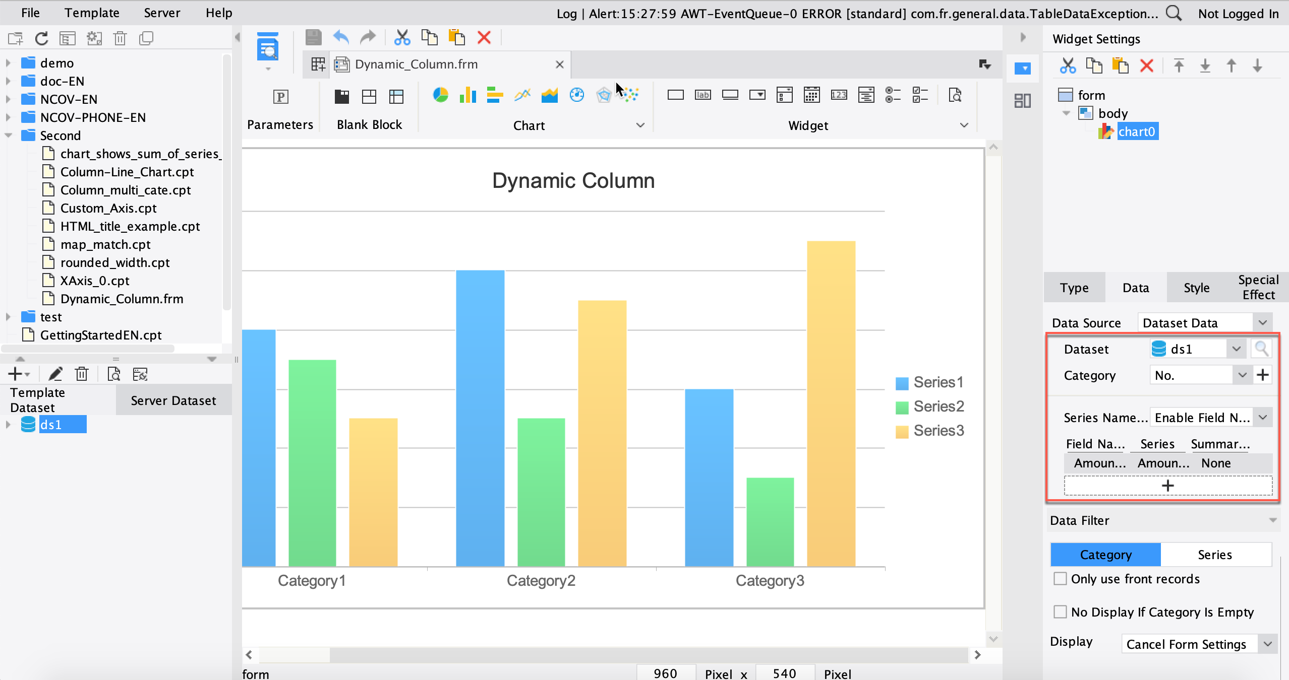 Dynamic Column-FineReport Help Document
