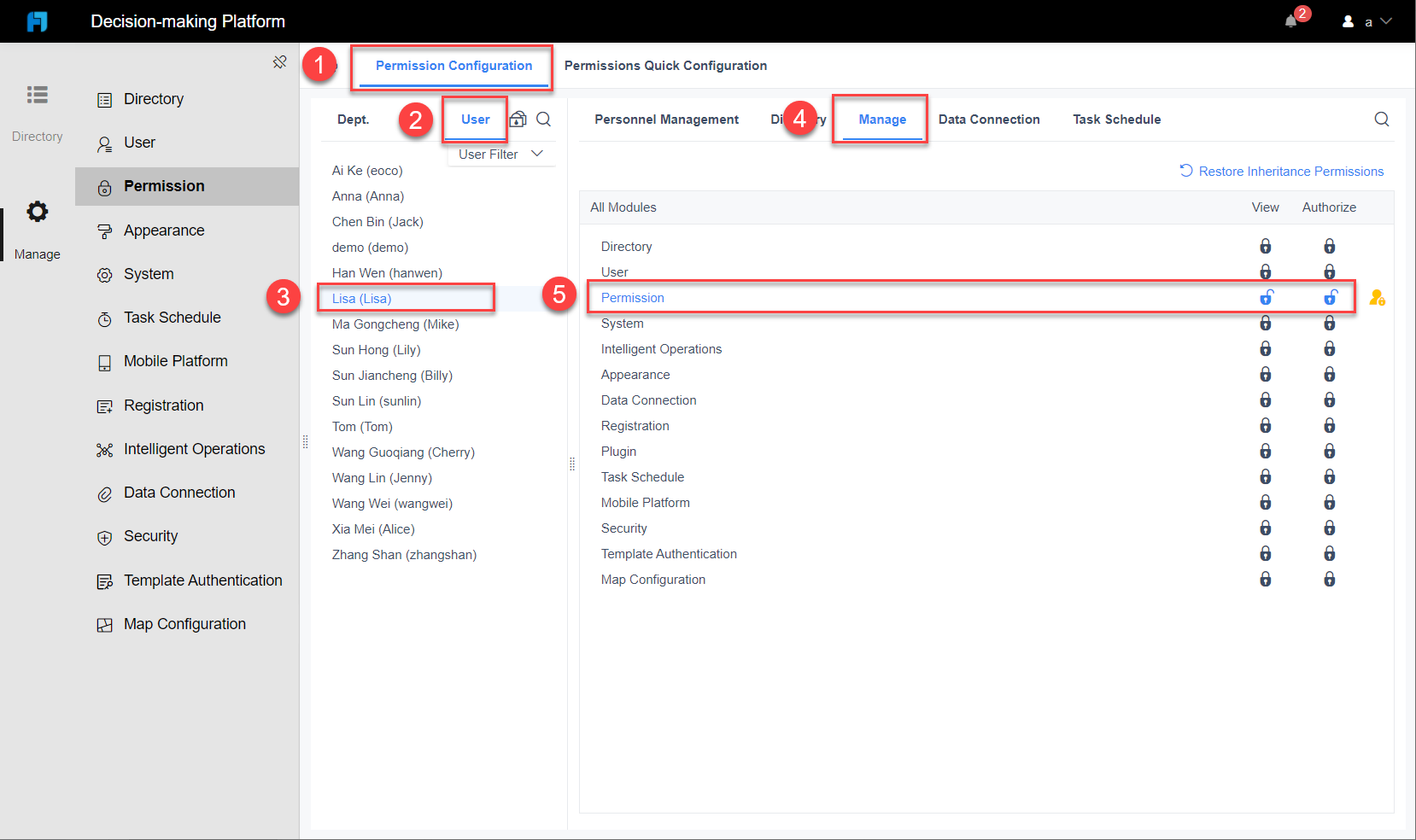 Hierarchical Authorization-FineReport Help Document