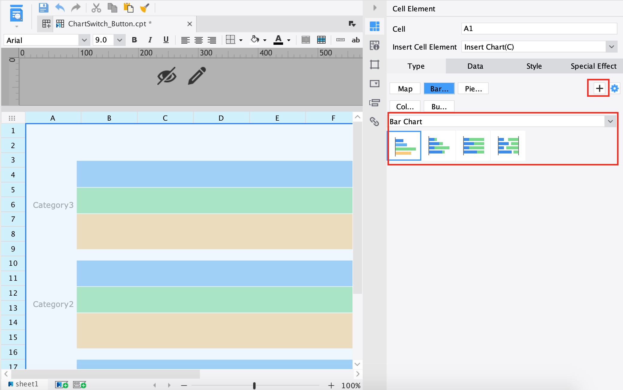 Chart Carousel Switch-FineReport Help Document