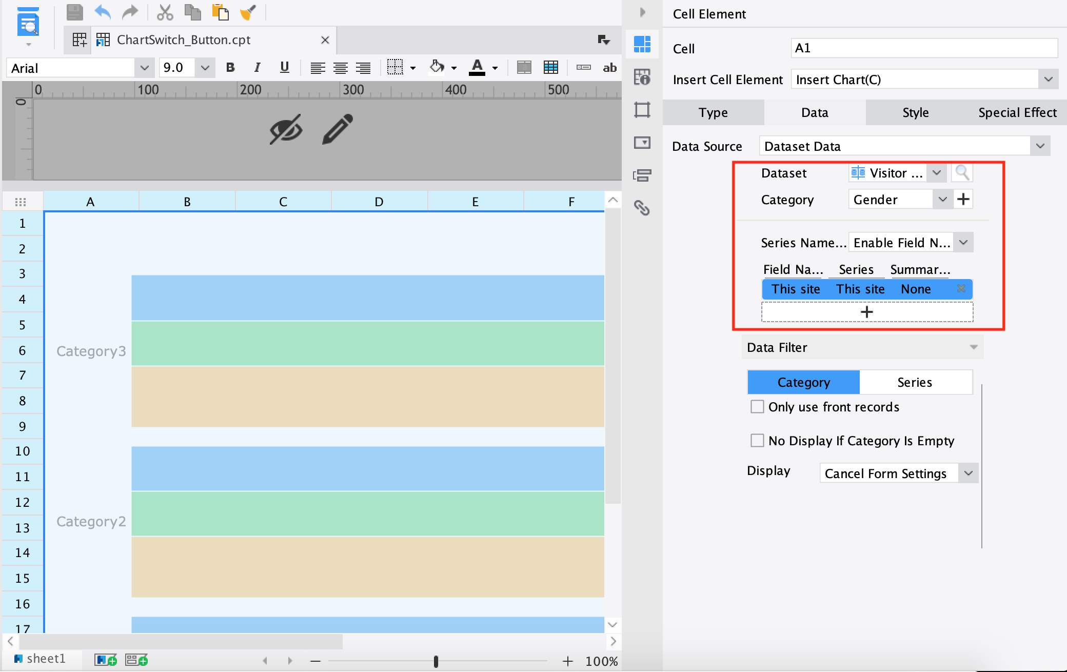 Chart Carousel Switch-FineReport Help Document