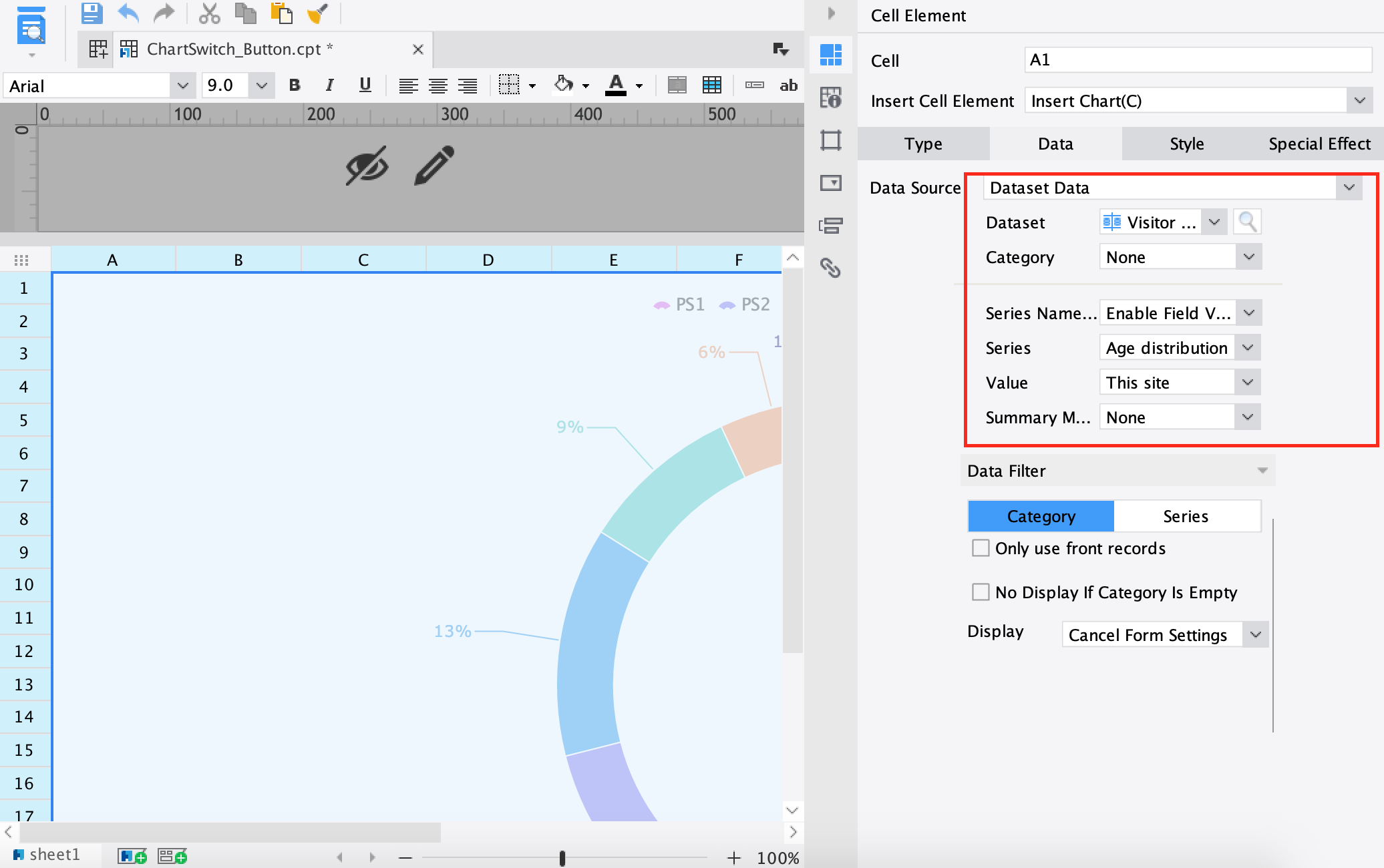 Chart Carousel Switch-FineReport Help Document