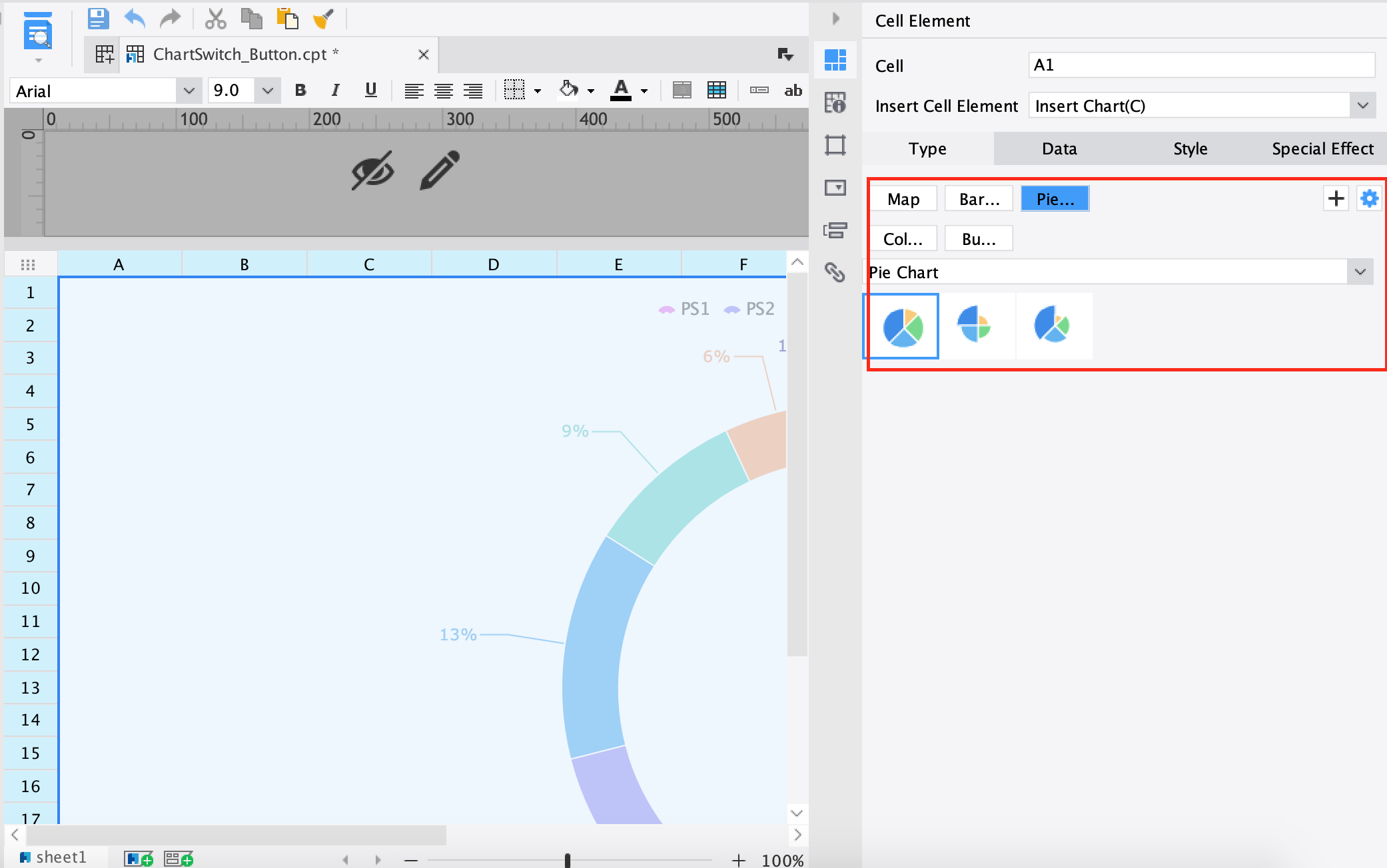 Chart Carousel Switch-FineReport Help Document