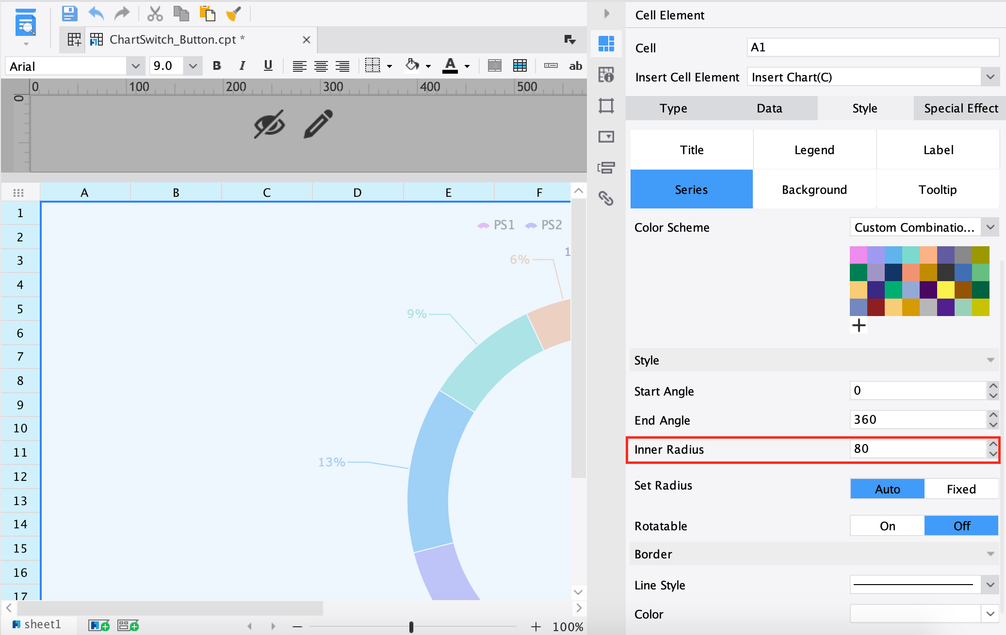 Chart Carousel Switch-FineReport Help Document