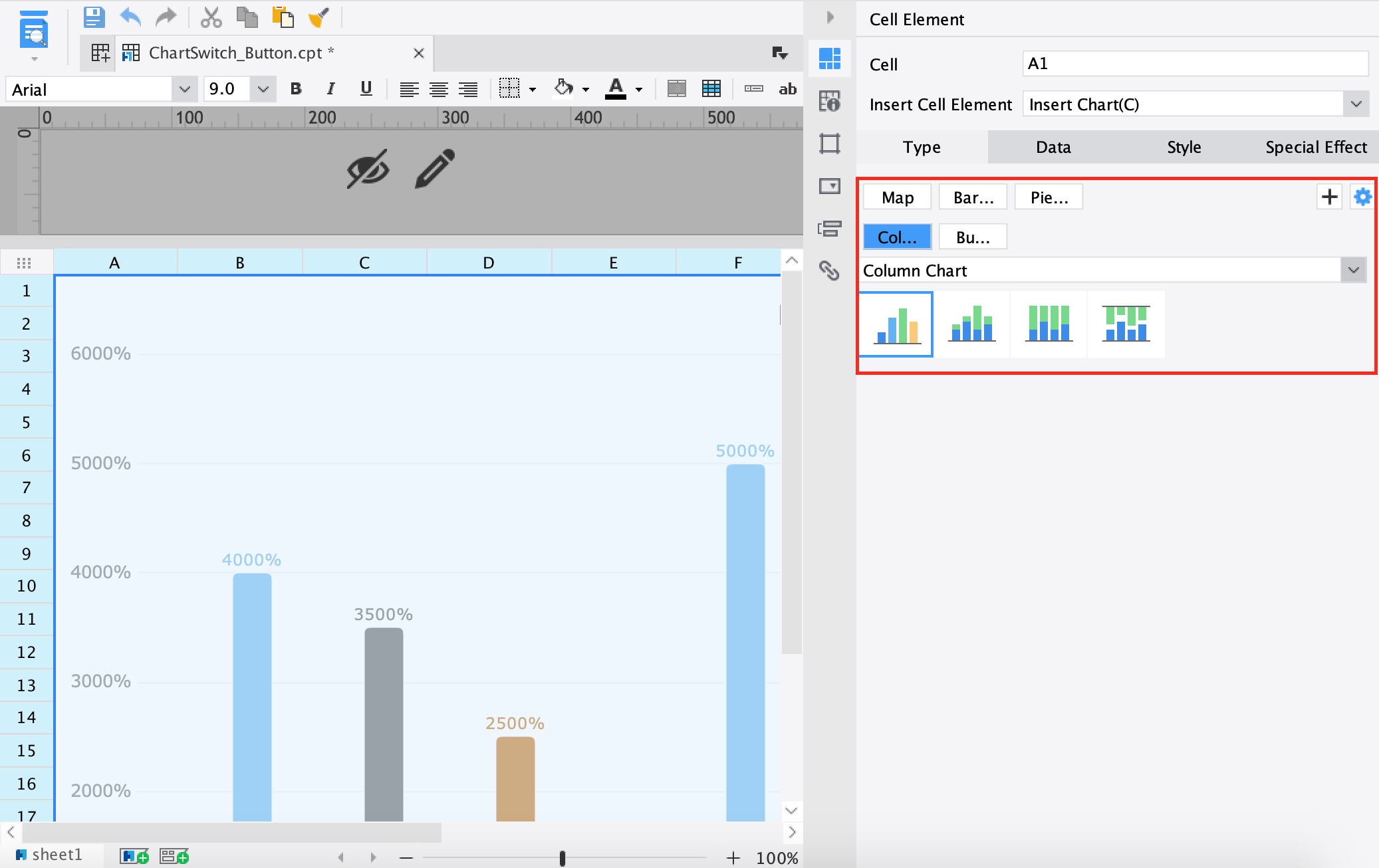 Chart Carousel Switch-FineReport Help Document