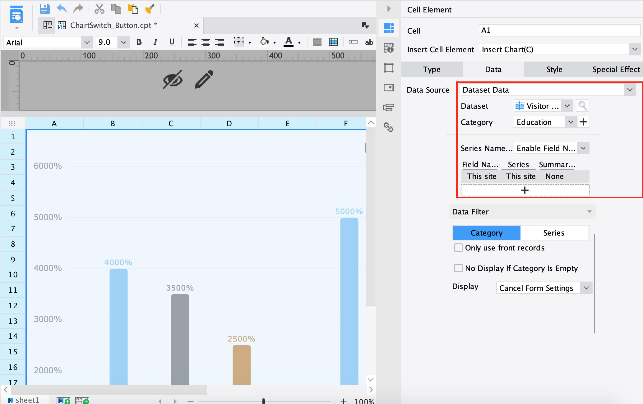 Chart Carousel Switch-FineReport Help Document
