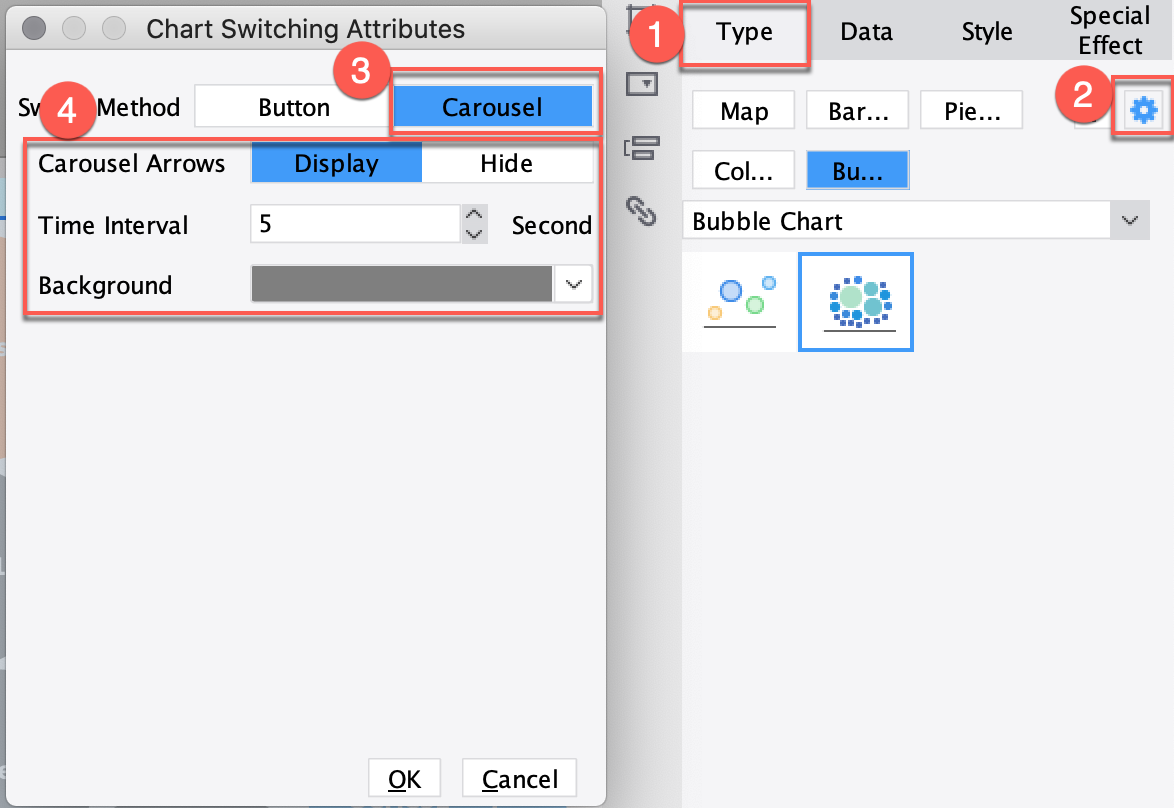Chart Carousel Switch-FineReport Help Document