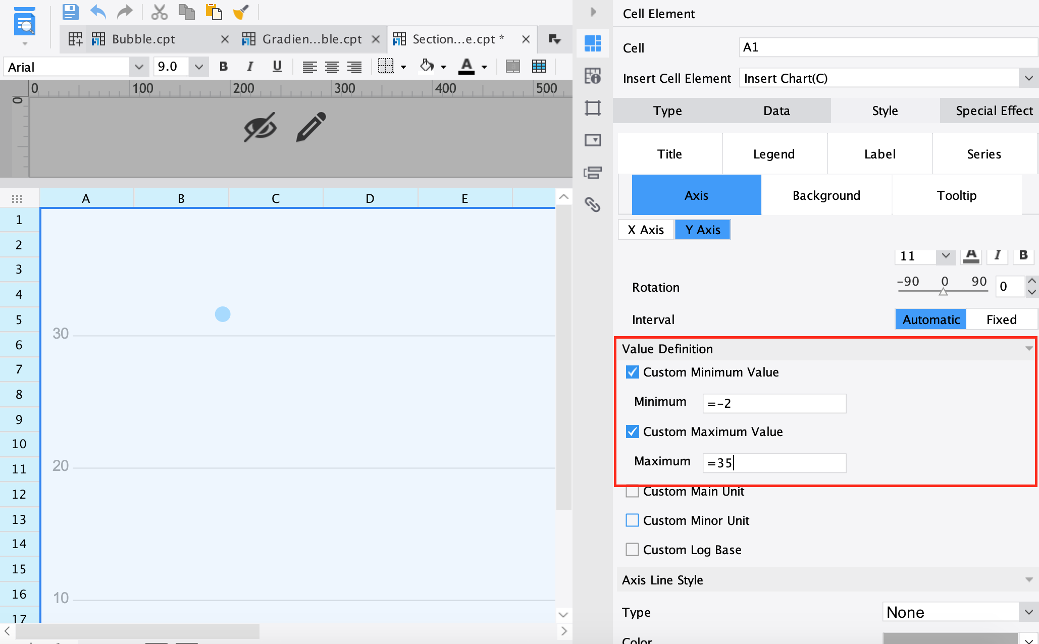 Different Types of Bubble Chart-FineReport Help Document