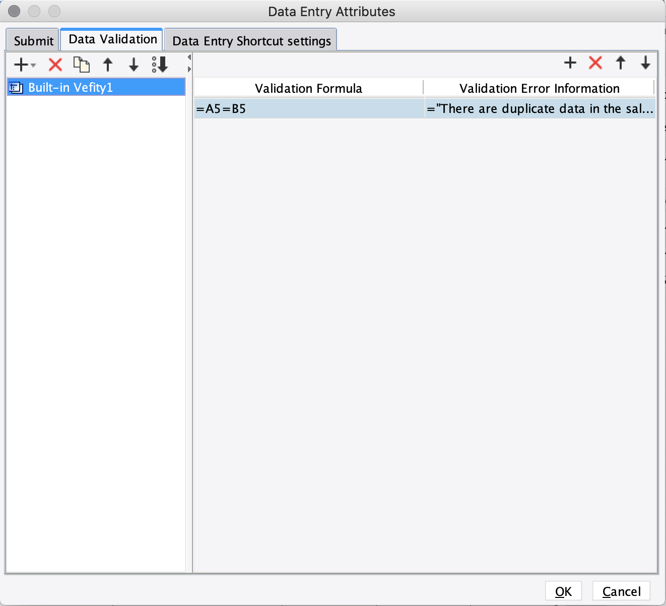 Duplication Verification-FineReport Help Document