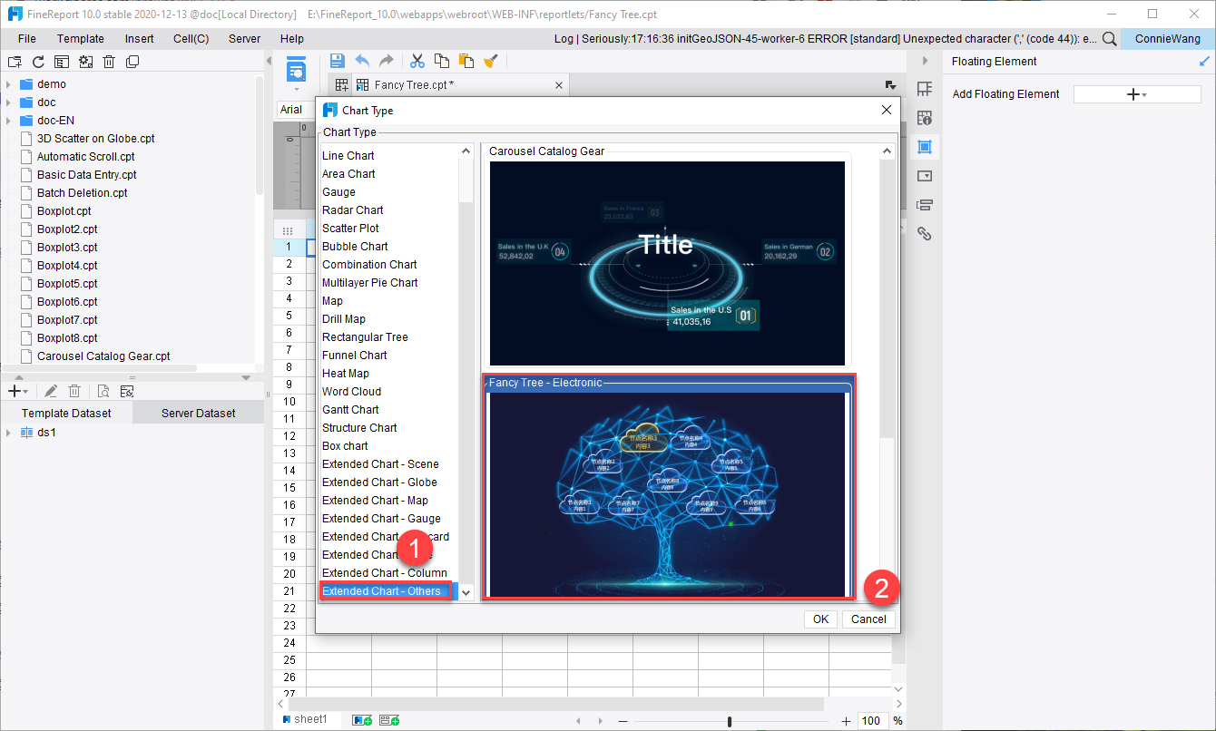 Extended Chart - Fancy Tree-FineReport Help Document
