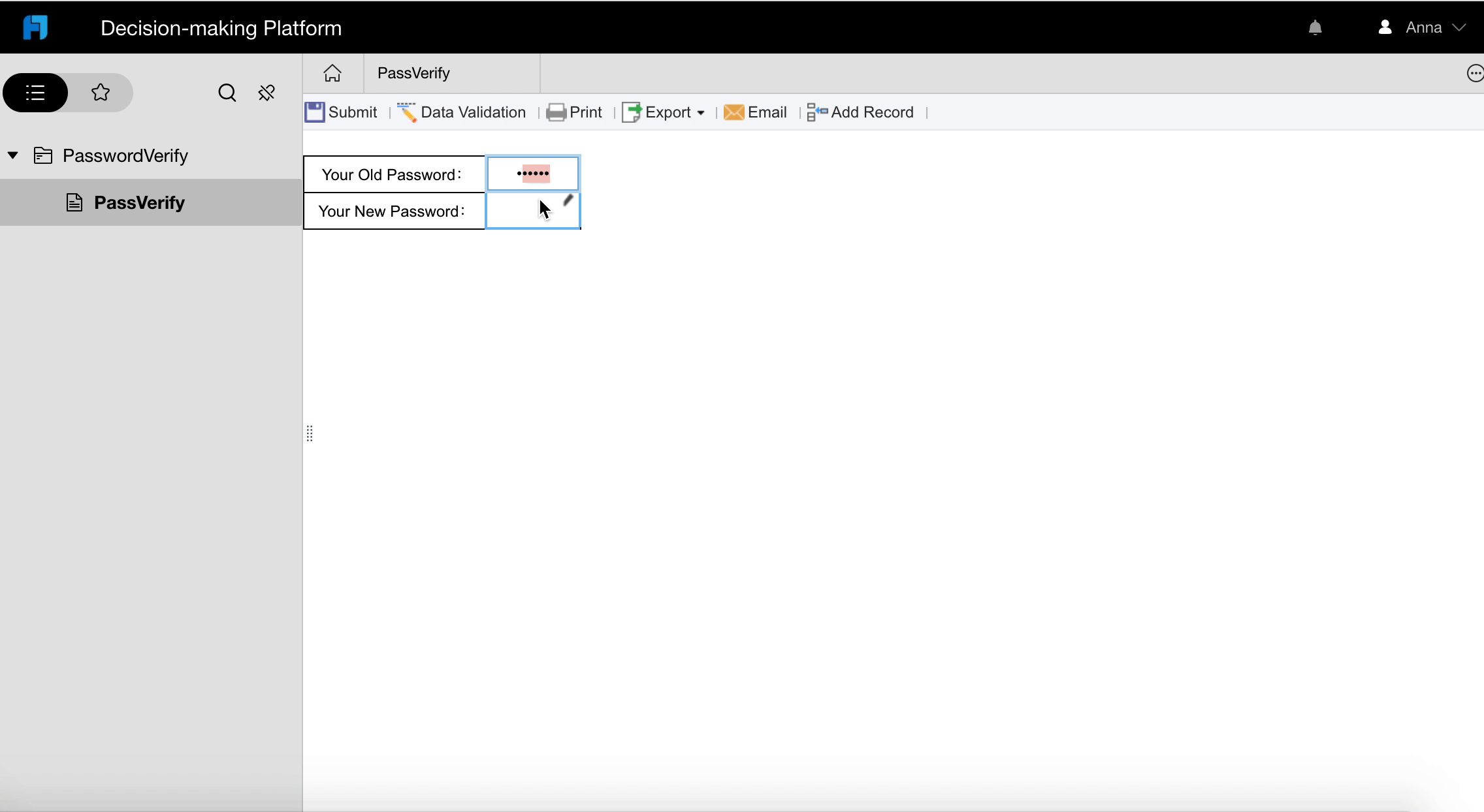 Password Verification-FineReport Help Document