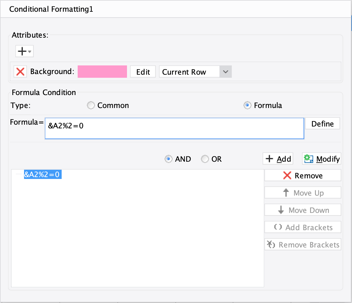 Different Row Background Color-FineReport Help Document