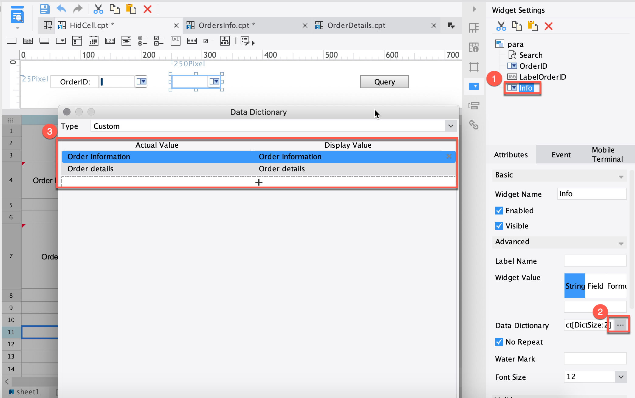 Hide cell by conditional formatting-FineReport Help Document