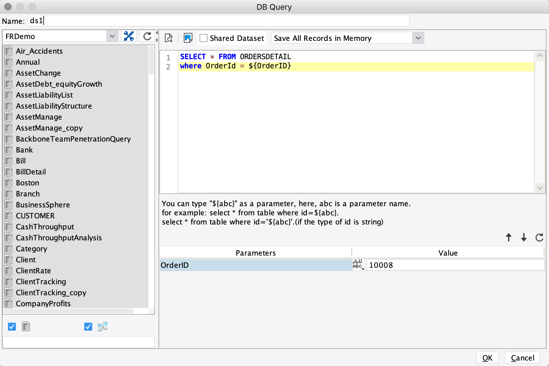 Master Report with Embedded Sub-Reports-FineReport Help Document