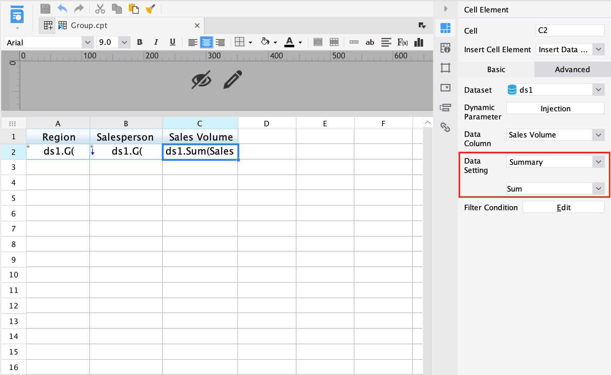 Grouped Report-FineReport Help Document